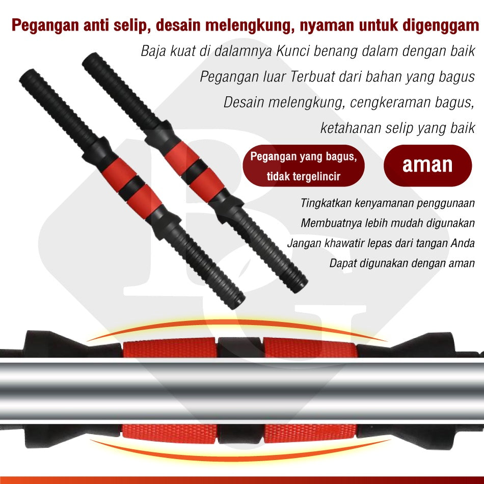 BG SPORT Dumbbell PVC Set 40 kg PVC Alat Olahraga Fitness Angkat Besi – BGSPORTS