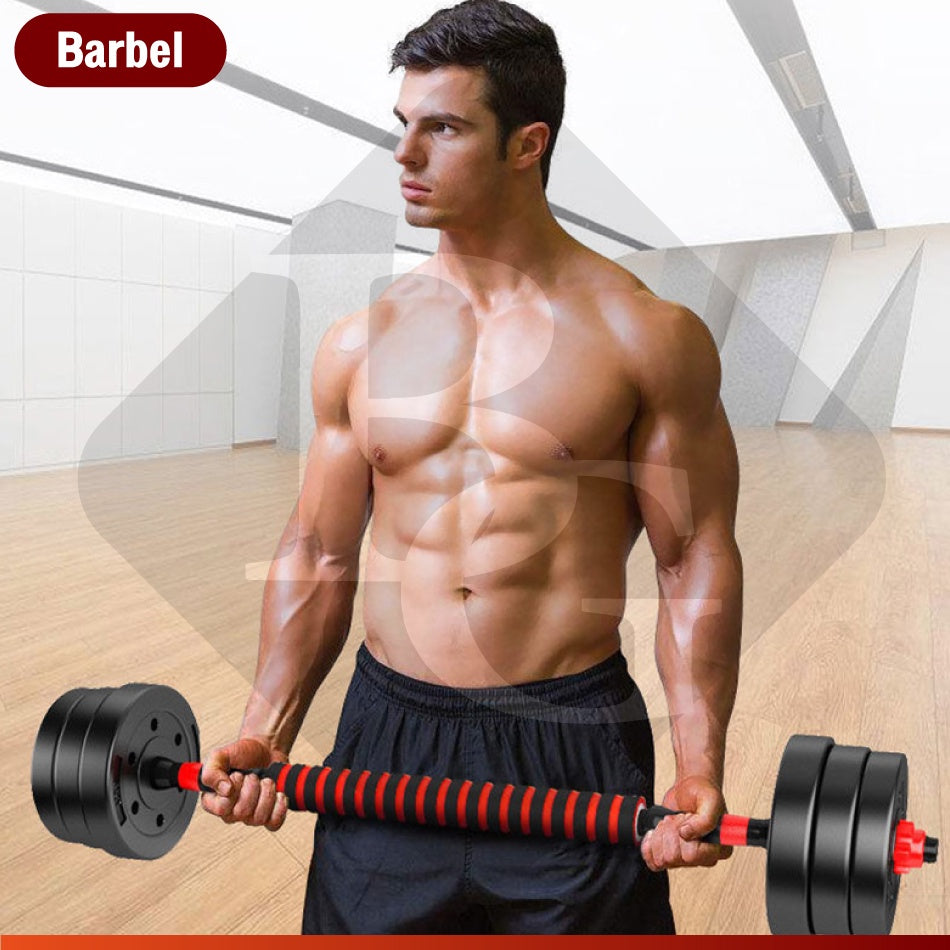 BG SPORT Dumbbell PVC Set 40 kg PVC Alat Olahraga Fitness Angkat Besi – BGSPORTS