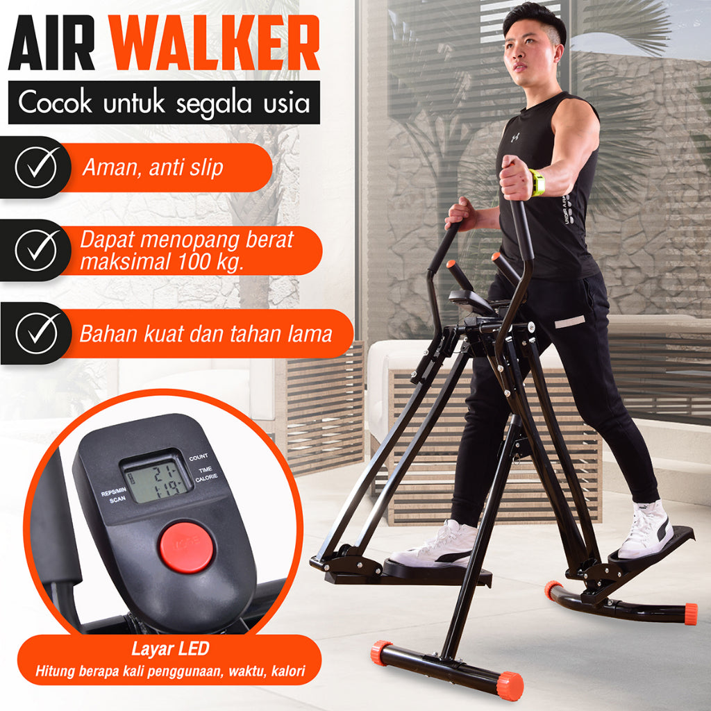 BG SPORT Power Squat & Air Walker KM-2010/KM-607 Alat Fitness di Rumah ...