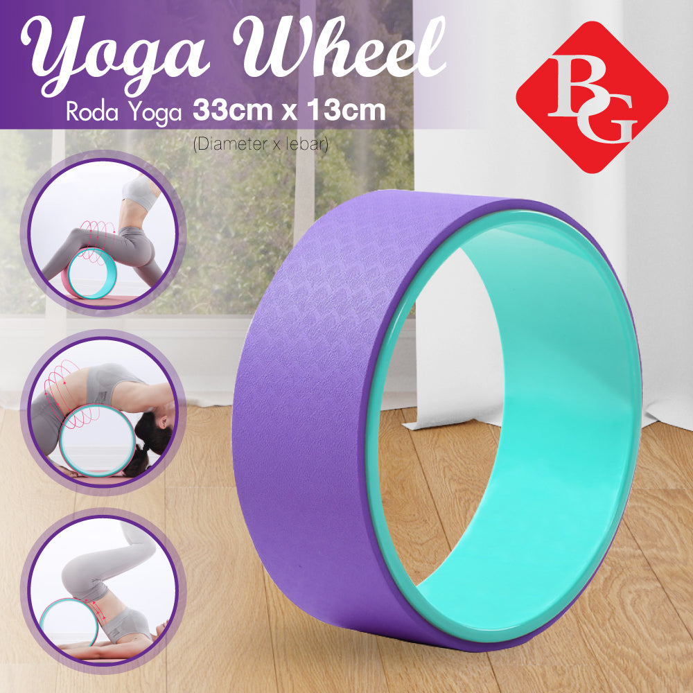 BG SPORT YOGA WHEEL BAHAN TPE RODA YOGA ALAT YOGA TULANG RILEX PUNGGU ...