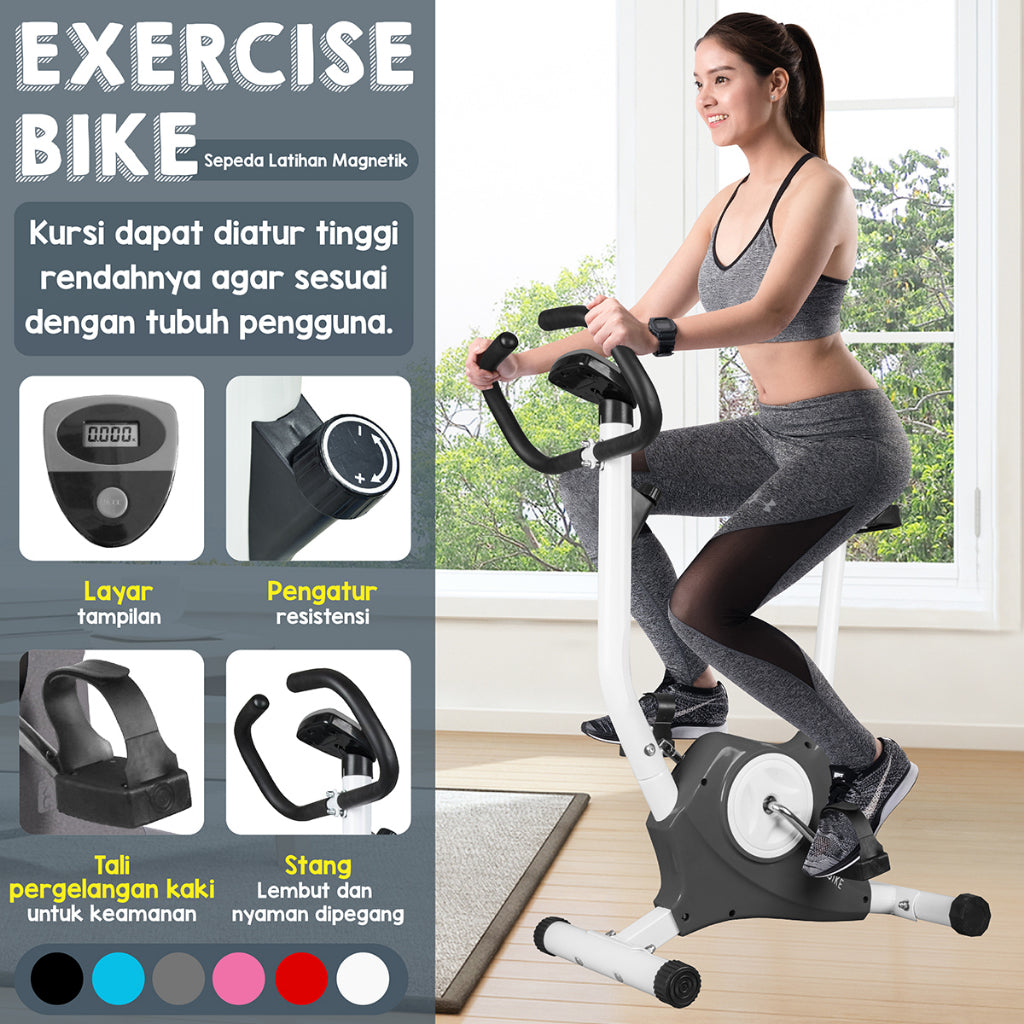 BG SPORT Sepeda Statis Magnetic – Hemat Ruang, Nyaman, & Aman – BGSPORTS
